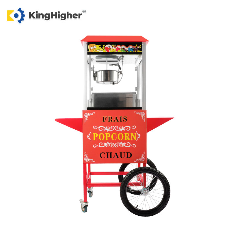 Commercial Popcorn Machine With Cart - KingHigher Automatic Hot Air ...